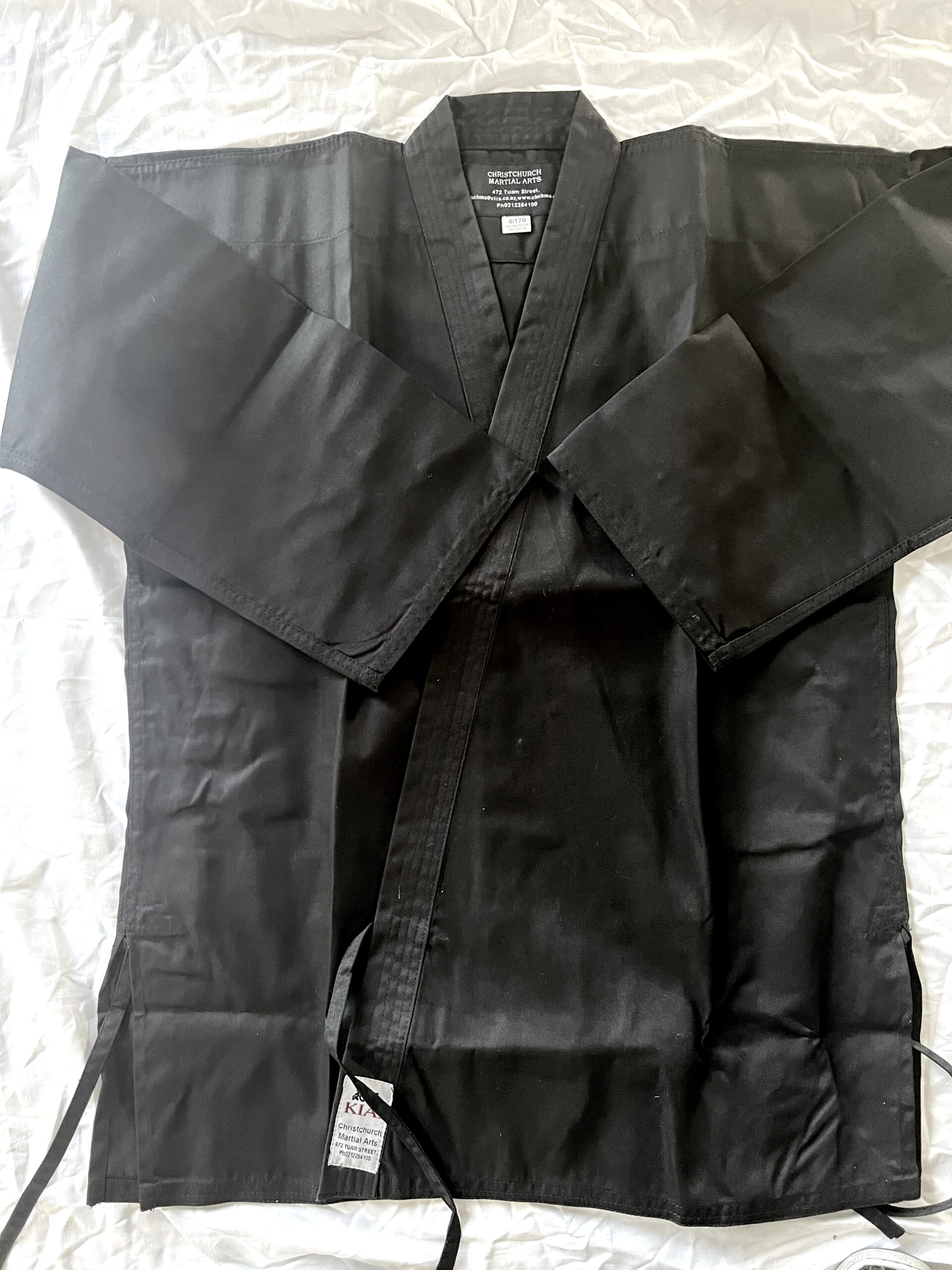 Karate Jacket Black - Christchurch Martial Arts